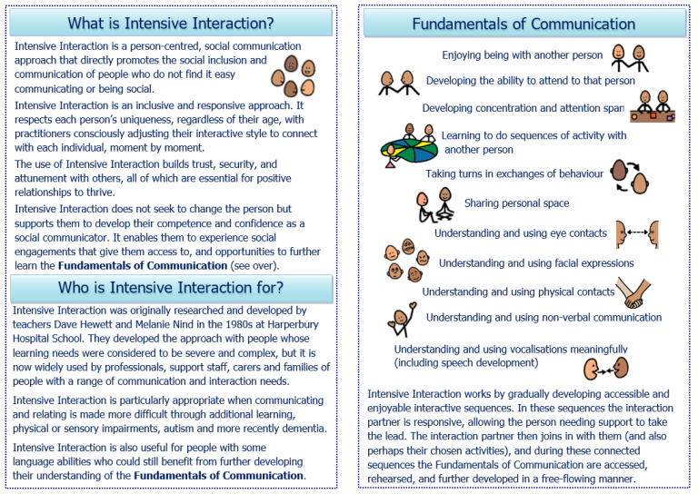 Fundamentals of Communication Leaflet - Intensive Interaction Institute